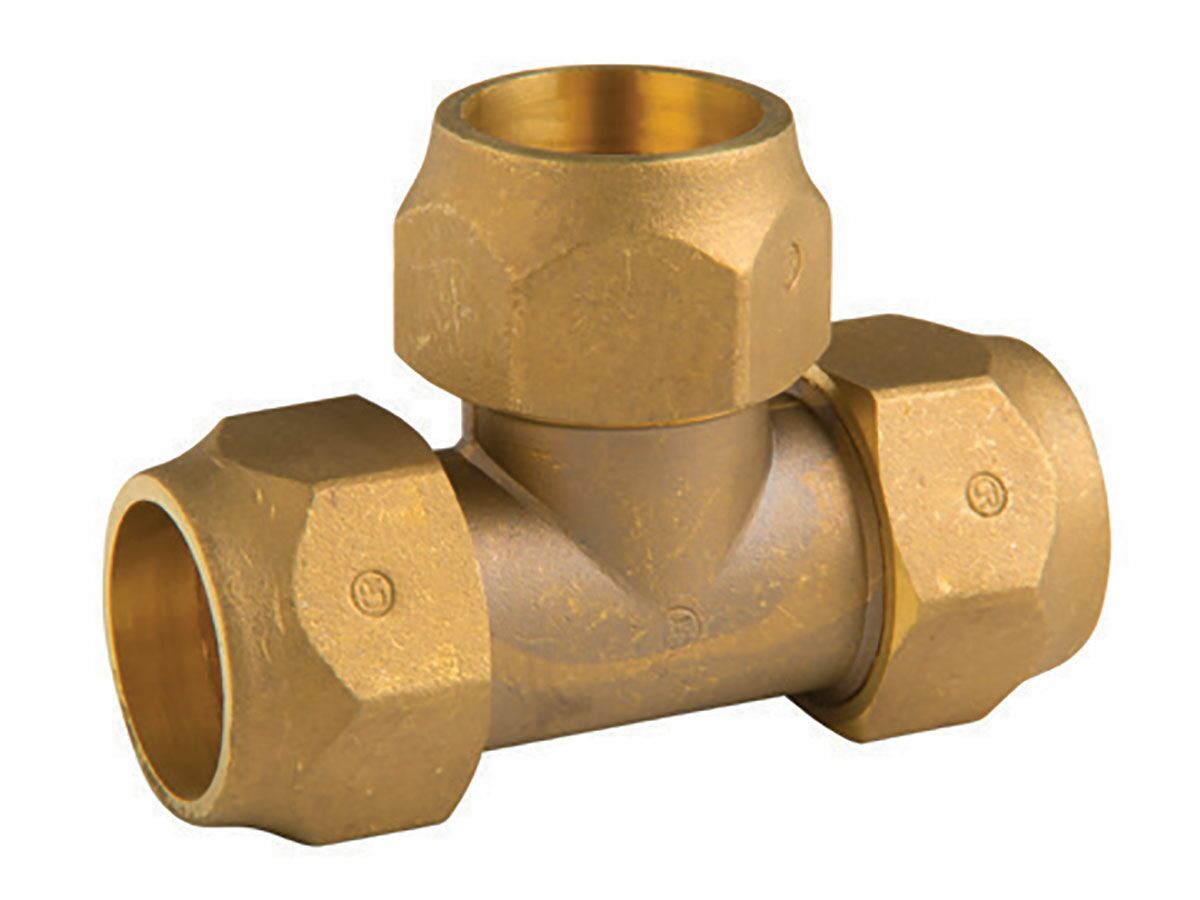 Brass Crox Tee 25mm from Reece