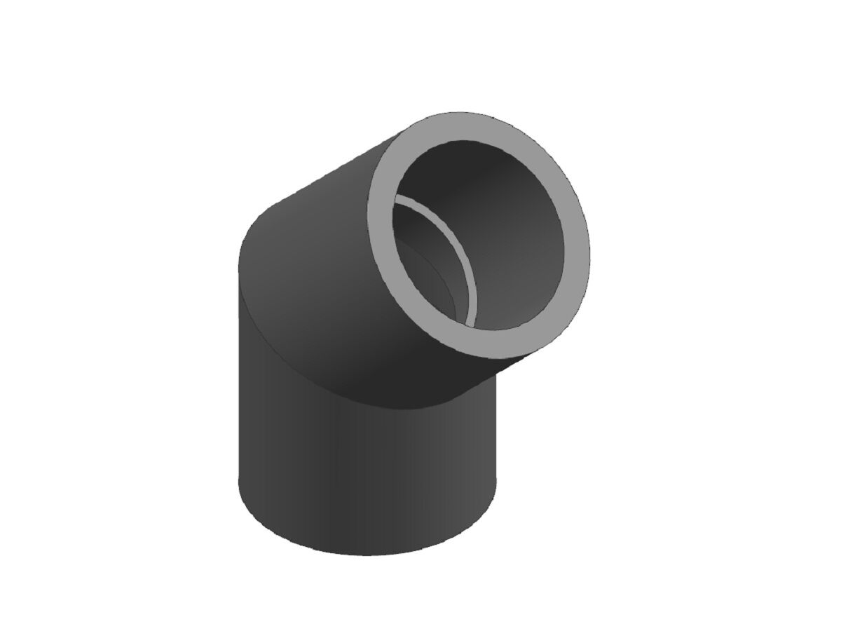 elbow 45 ° pvc SCH80