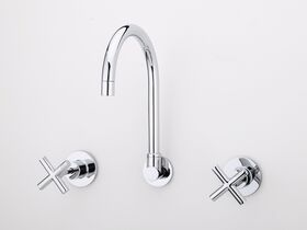 Posh Solus Wall Sink Set Chrome (4 Star) from Reece