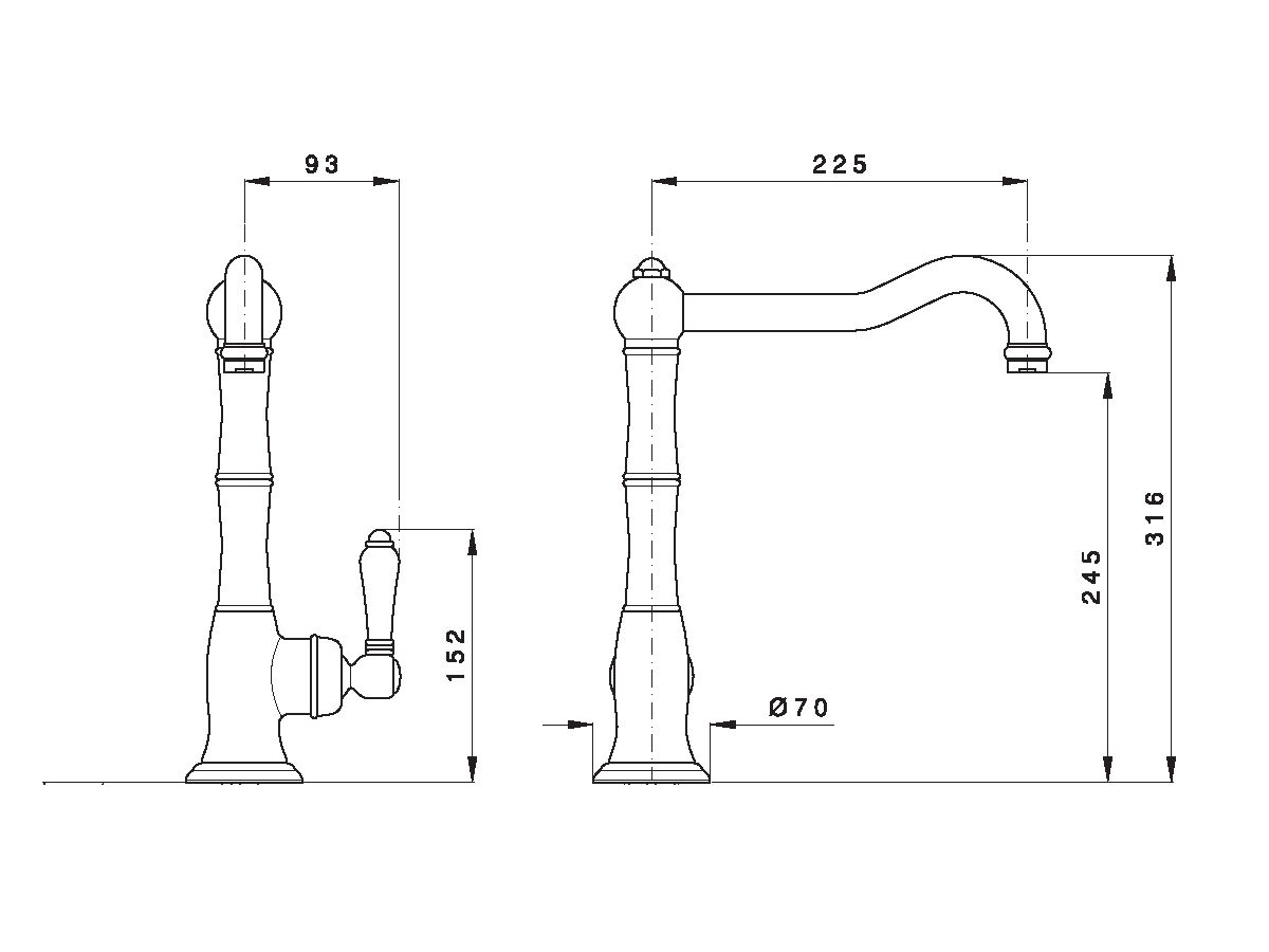Nicolazzi Adore Swivel Sink Mixer Tap Standard Satin Nickel (4 Star ...