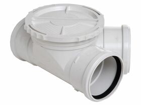 DWV RRJ Access Junction Left Hand 100mm x 45 Degree from Reece