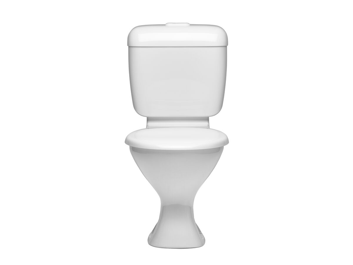 BASE Link Toilet Suite P Trap with Seat White (4 Star) from Reece
