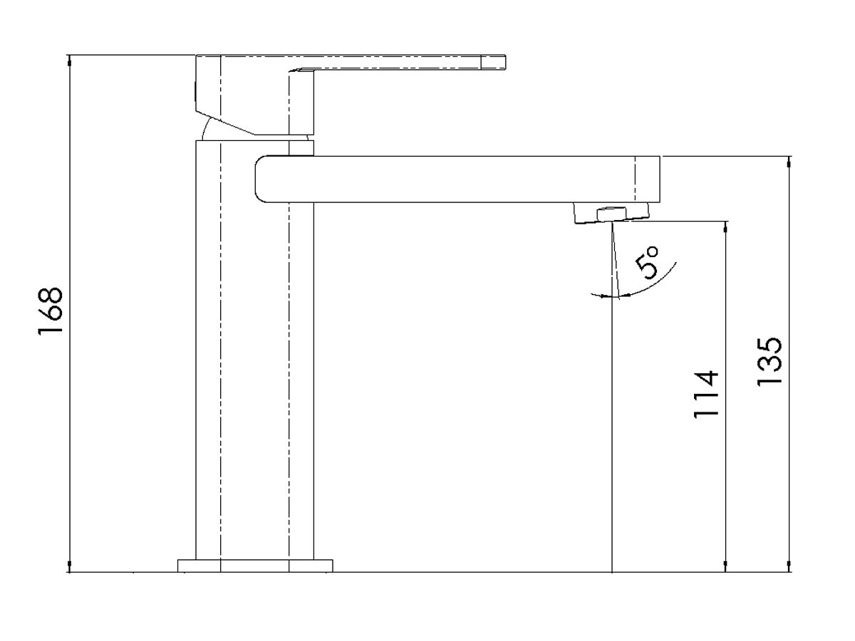 Teknobili Loop Basin Mixer Tap Chrome (5 Star) from Reece