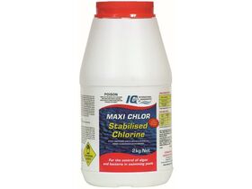 IQ Maxi Chlor Stabilised Granular Chlorine Salt Boost 2kg from Reece
