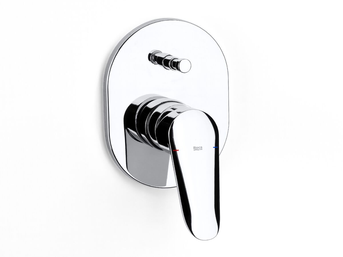 Roca Logica-N Shower Mixer Tap with Diverter Chrome from Reece