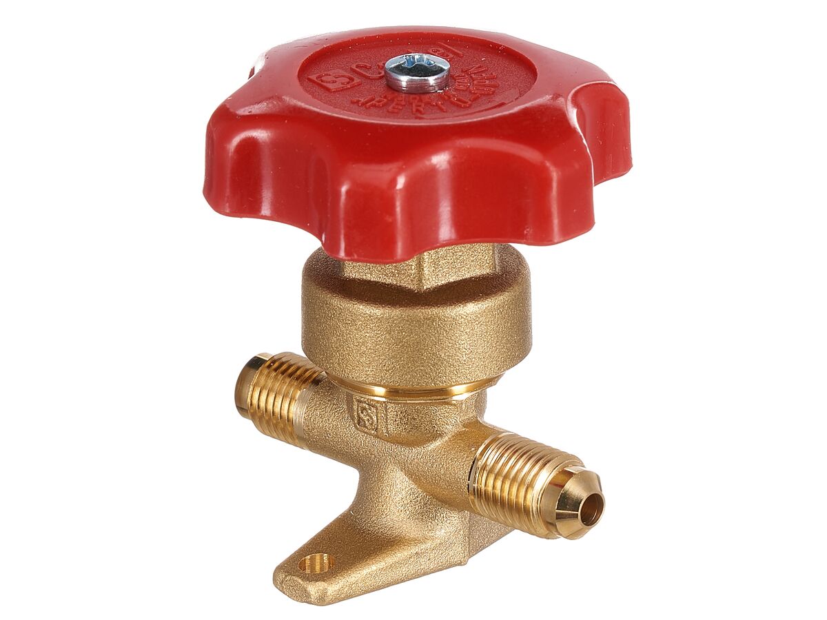 Castel 2 Way Line Valve 1/4" Flare 6210/2 from Reece