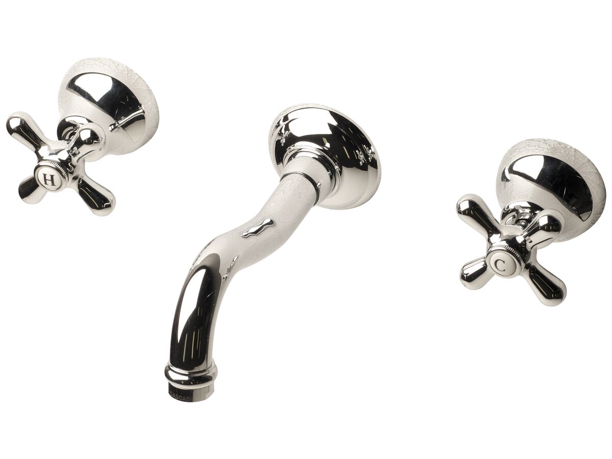 Classic Provincial Wall Basin Set 185mm Chrome (4 Star) from Reece